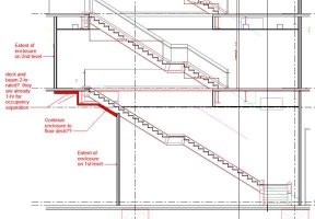 Detail for 2-hr fire-rated stair enclosure | The Building Code Forum